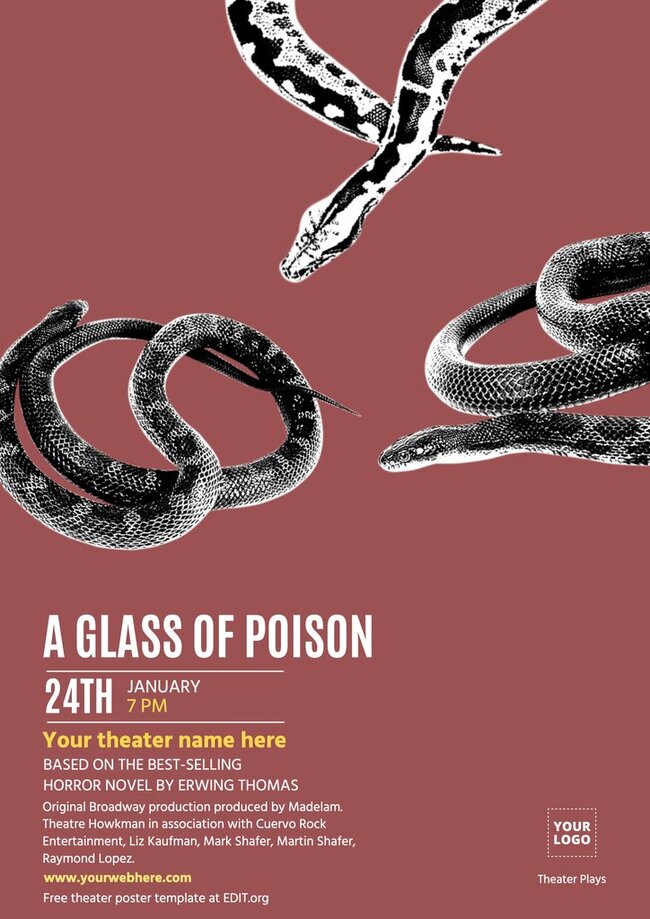 Make a custom Theater Play poster online
