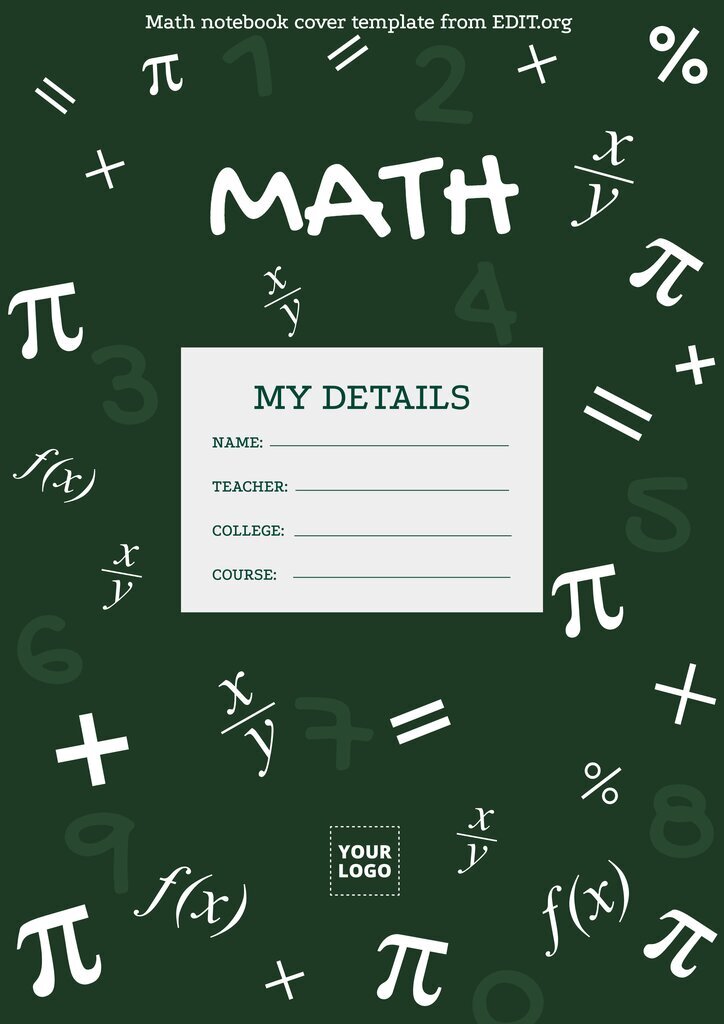 Free Editable Printable Notebook Covers