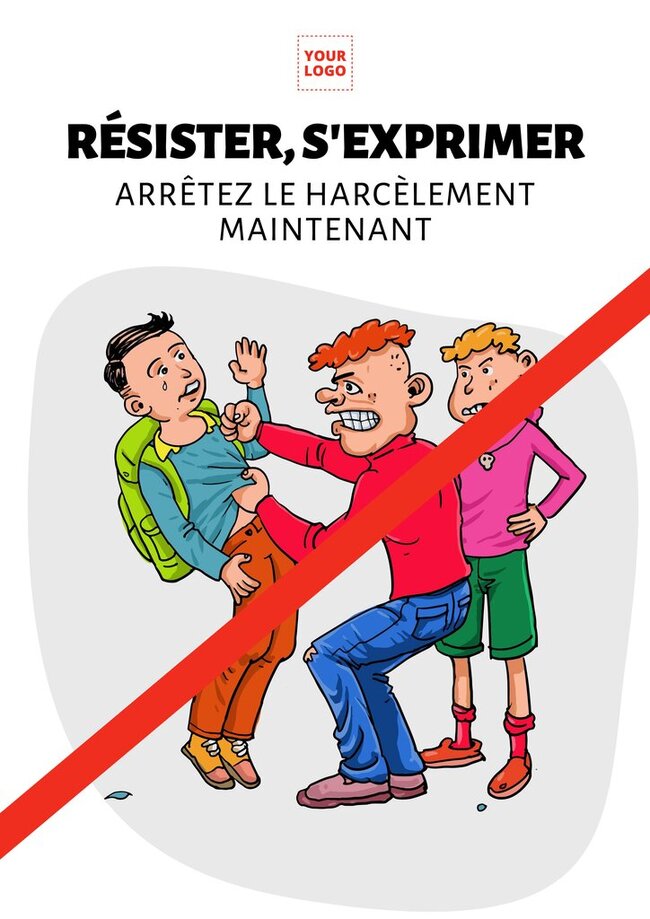 Affiches anti-harcèlement gratuites pour les écoles