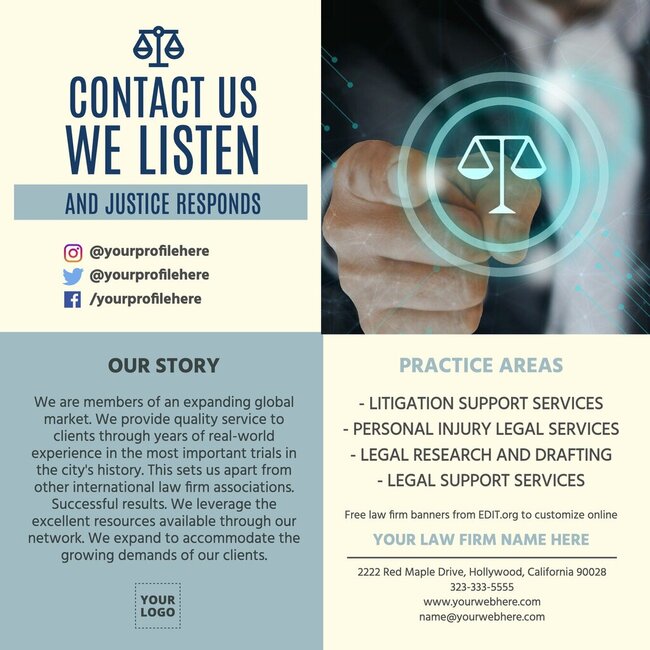 Lawyers business card & flyer templates