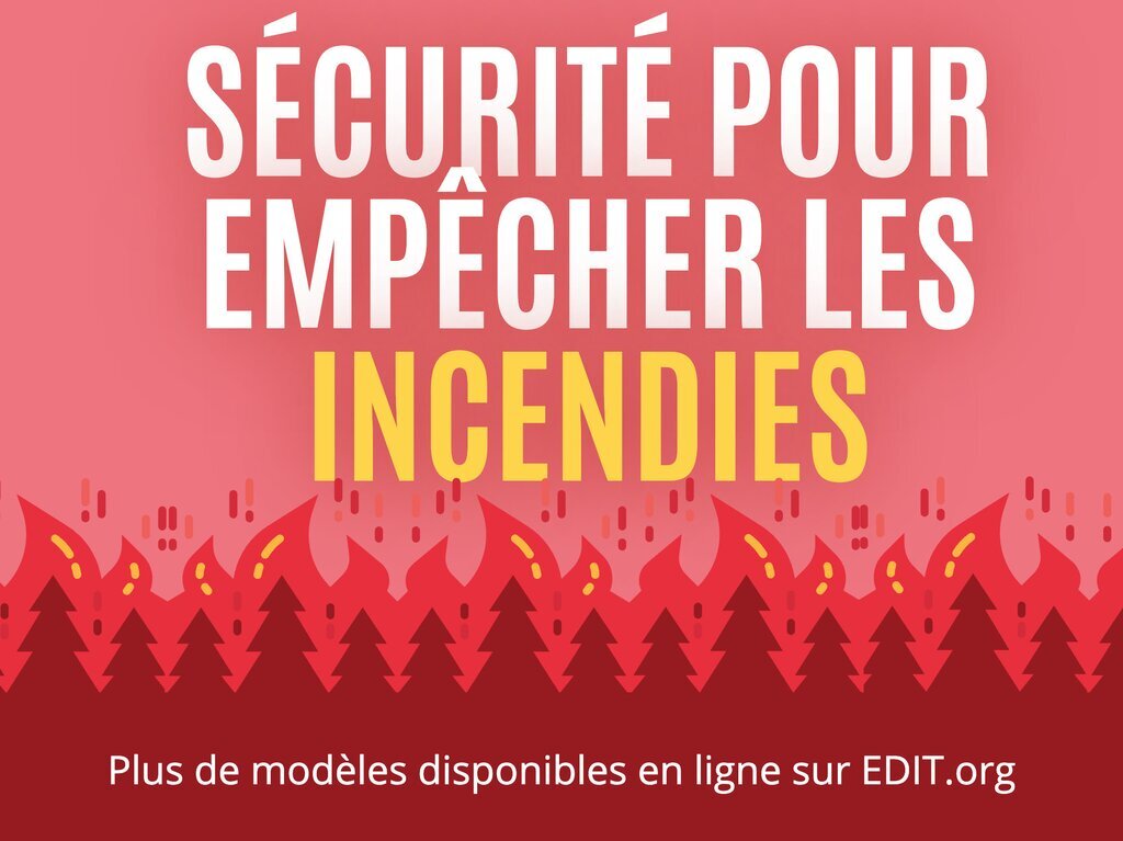 Créez une affiche de prévention des incendies en ligne