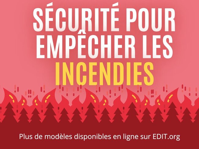 Créez une affiche de prévention des incendies en ligne