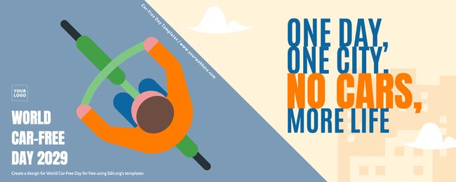 Editable World Car Free Day Templates