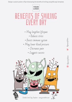 World Smile Day Poster Templates