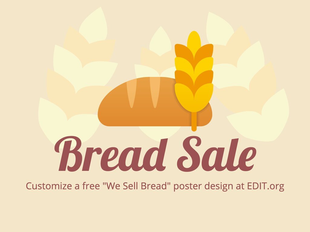 Printable Bread poster designs
