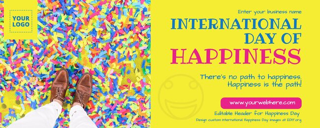 International Day of Happiness Poster Templates