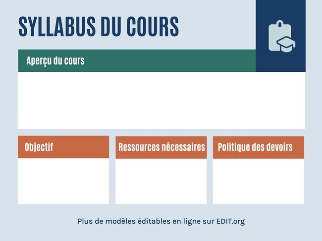 Modèles de Syllabus didactic programming à éditer en ligne