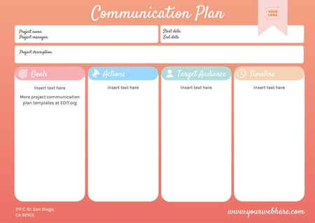 Modèles de plans de communication gratuits
