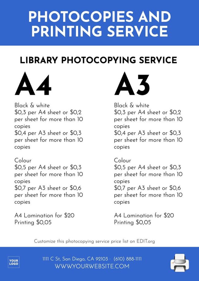 Copy and Print Shop Posters Online