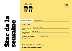 Modèles d'affiches gratuits de la star de la semaine