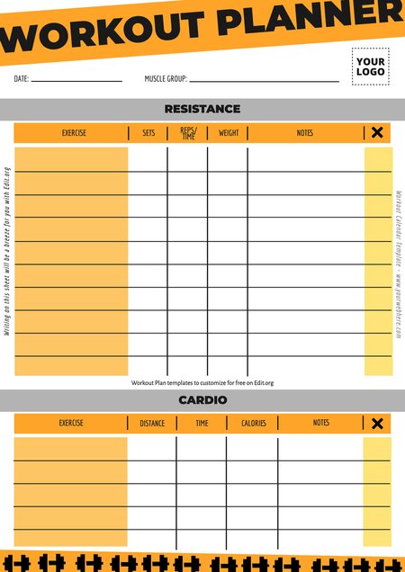 Free Workout Schedule Templates to Print