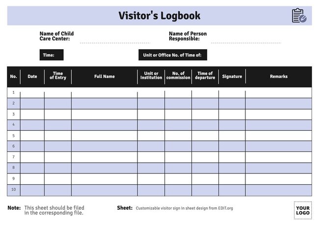 Free Sign In Sheet Templates