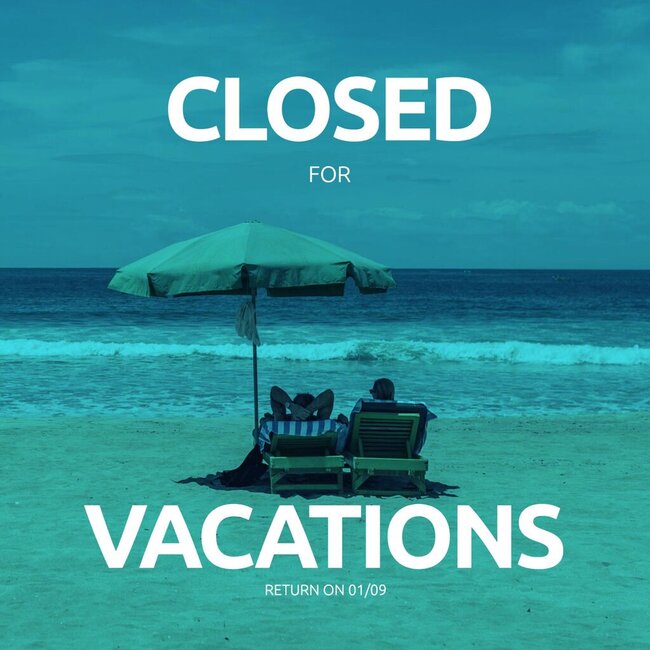 Closed for Vacation templates