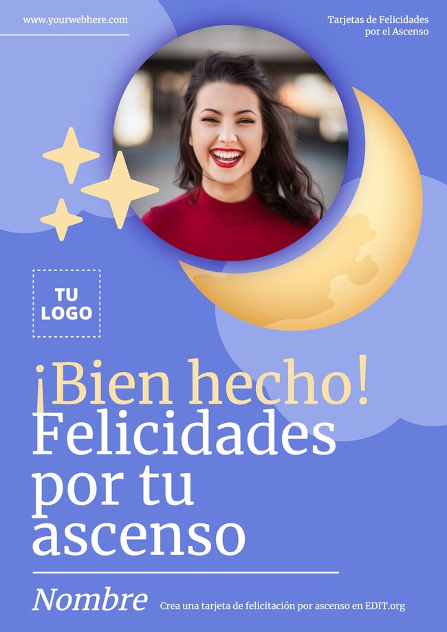 Crea Tarjetas de Felicitación por Ascenso gratis