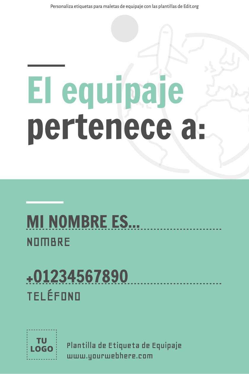 Etiquetas de Equipaje para imprimir gratis