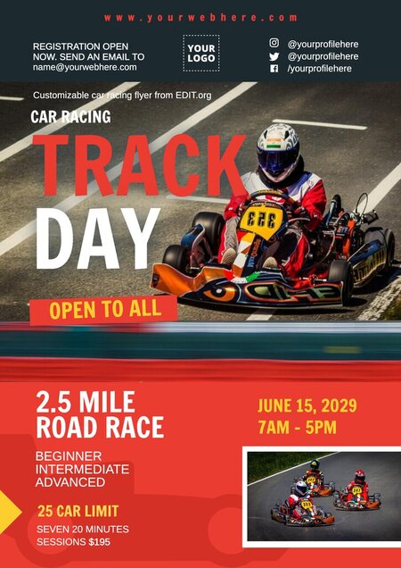 Free Car Racing banner templates