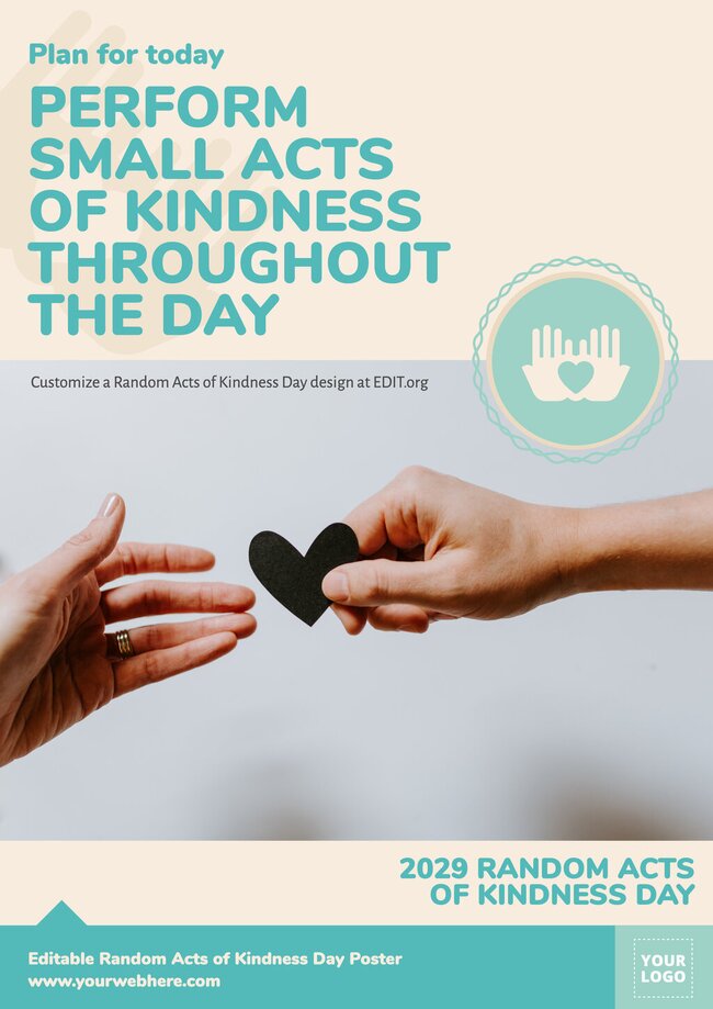 Random Acts of Kindness Day Flyer Templates