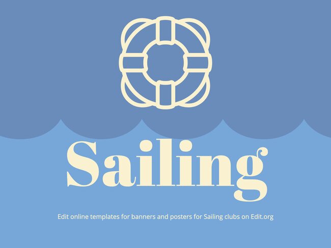 Customizable Sailing Poster Templates