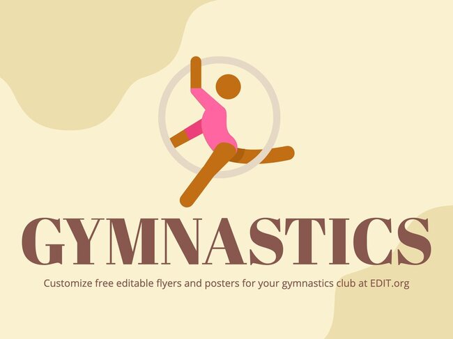 Design a Custom Gymnastics Flyer Online