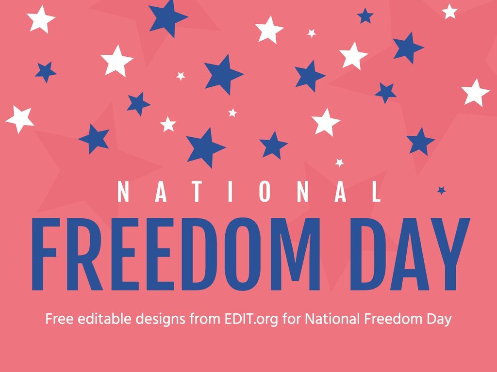 Design posters for National Freedom Day online