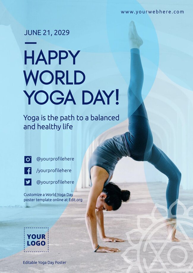 International Yoga Day Poster Templates