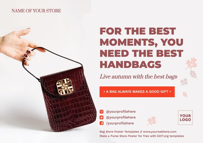 Customize Purse Flyer Templates Online