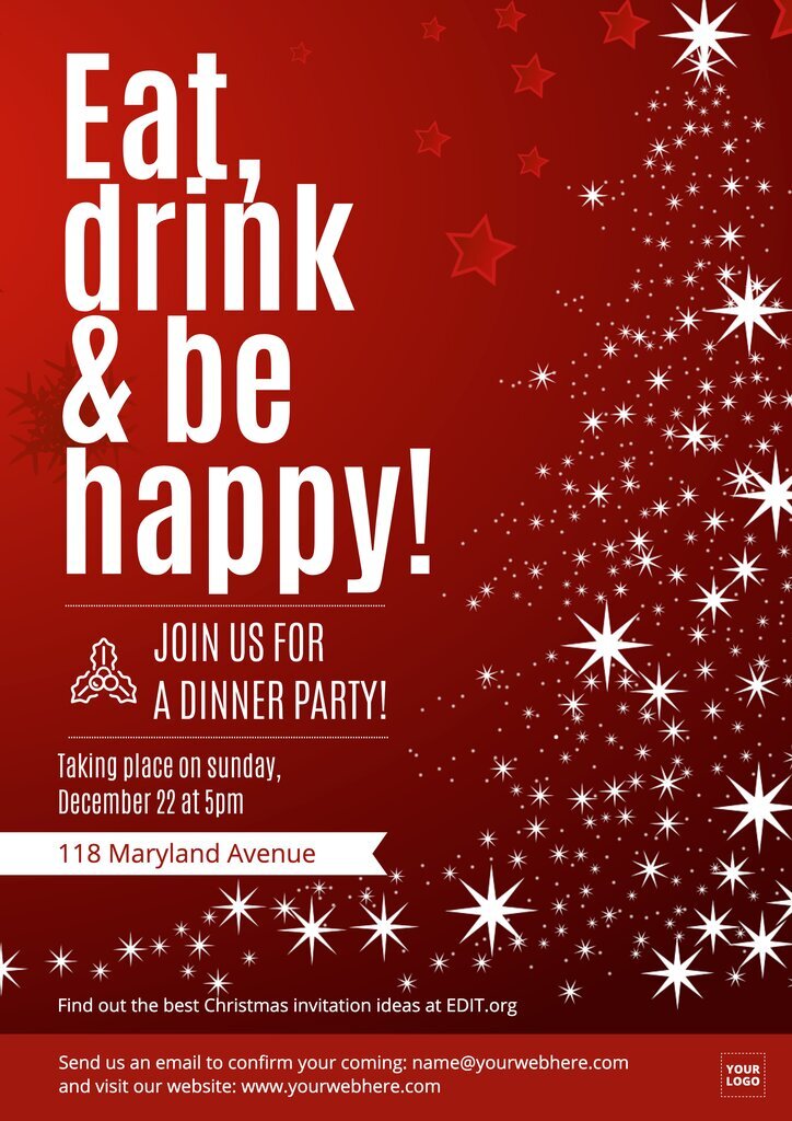 Christmas Party Invitation Templates To Edit Online