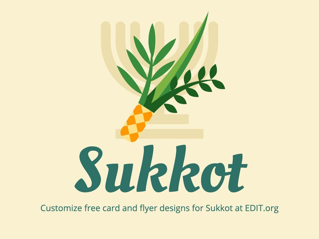 Make a Custom Sukkot Poster Design