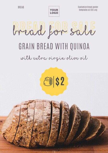 Printable Bread poster designs