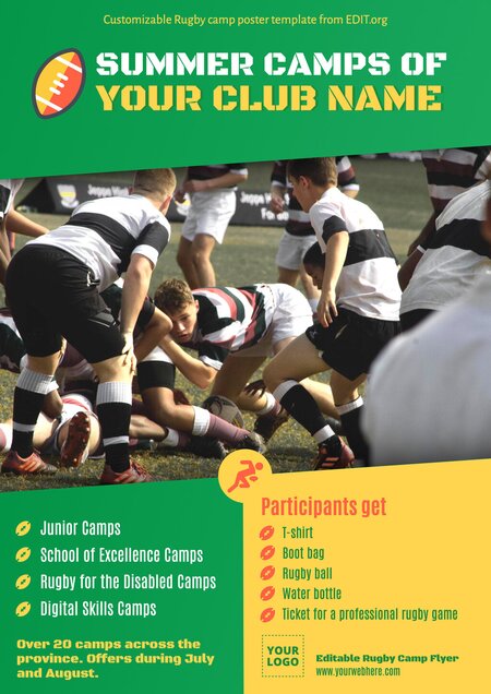 Rugby Flyer Templates to Customize Online
