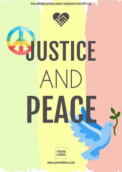 Protest poster designs to customize online