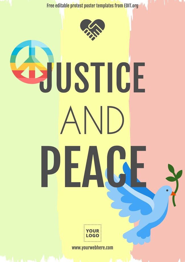 Protest poster designs to customize online