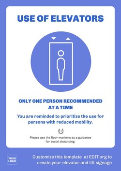 Lifts and Freight Elevator Poster Templates