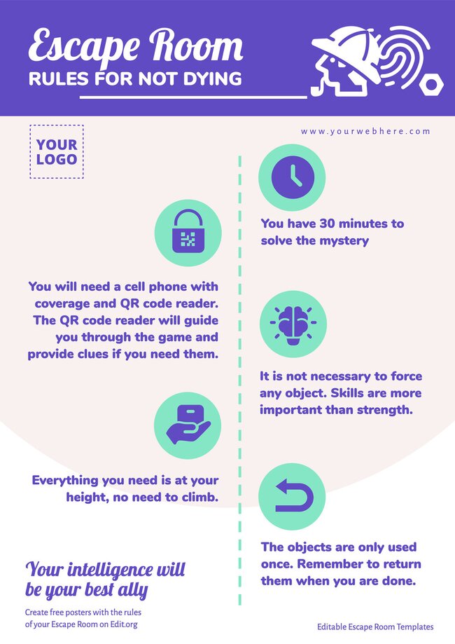 Create Escape Room Flyer Templates