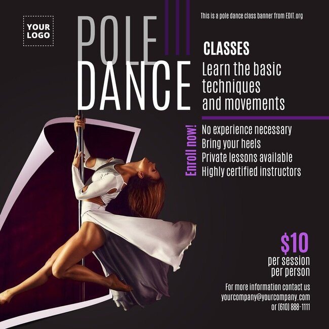 Make a dance class flyer or poster