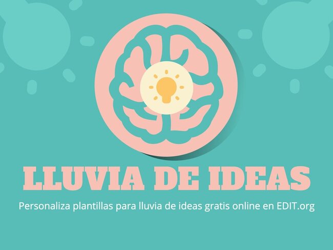 Crea una plantilla de Lluvia de Ideas personalizada online