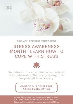 Create National Stress Awareness Day Posters Online
