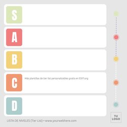 Creador de Tier List gratis online