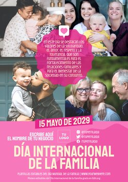 Banners del Día Internacional de la Familia editables
