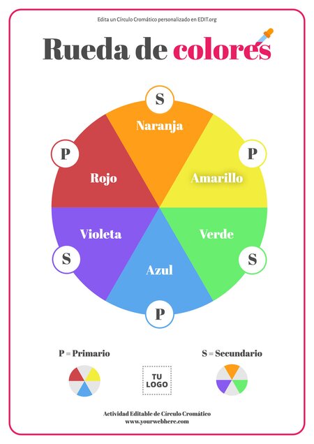 Plantillas de Rueda de Colores para imprimir