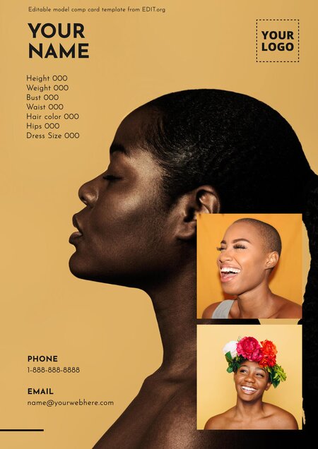 Free Modeling Comp Card Templates