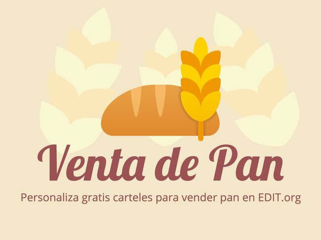 Letreros de venta de pan para imprimir