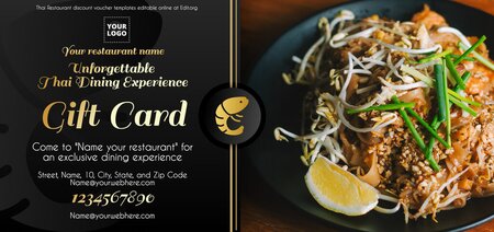 Thai Restaurant Flyer & Menu Templates