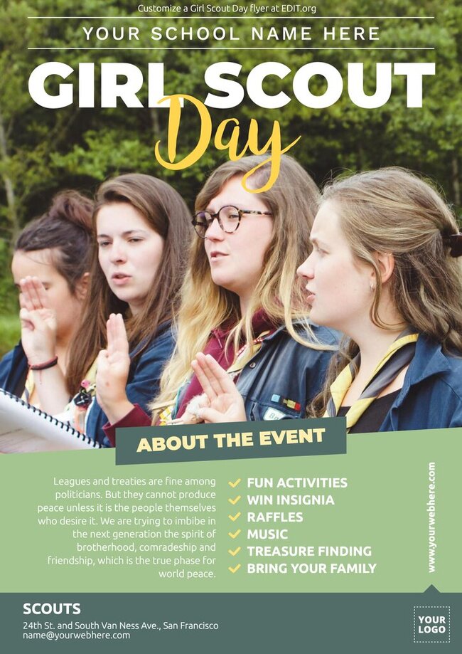 Editable Scouts Flyer Templates
