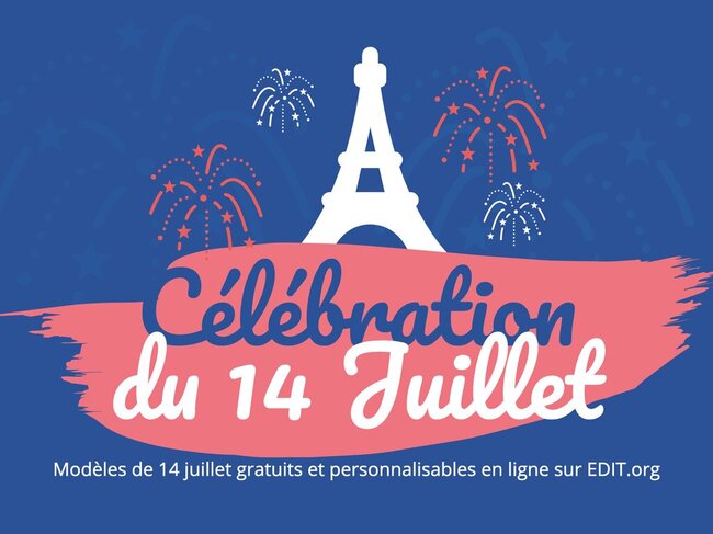 Créez des designs pour célébrez la Fête Nationale du 14 juillet