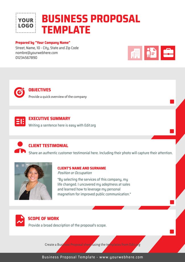 Free Editable Business Proposal Templates