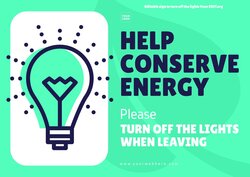 Customize free Turn Off the Lights signs