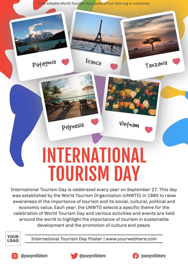 World Tourism Day Flyer Templates
