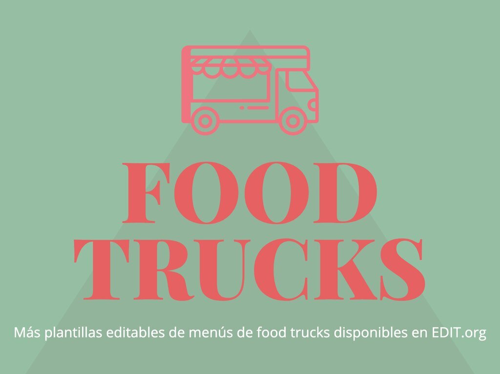 Crea flyers, menús y carteles para tu Food Truck