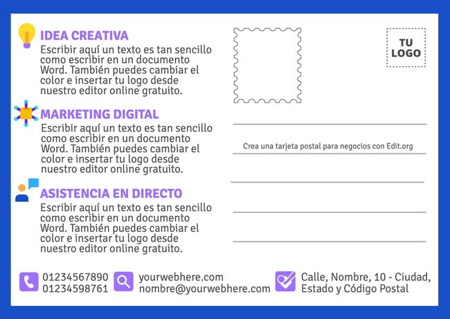 Crea Postales gratuitas para imprimir